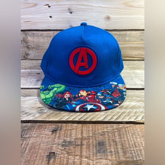 Marvel | Accessories | Marvel Avengers Hat Youth Adjustable Blue Boys ...